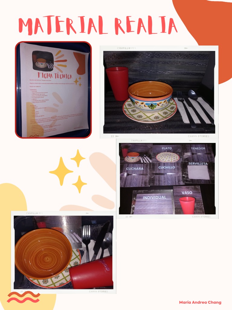 Pongamos la mesa: Material realia para desarrollar habilidades de la ...