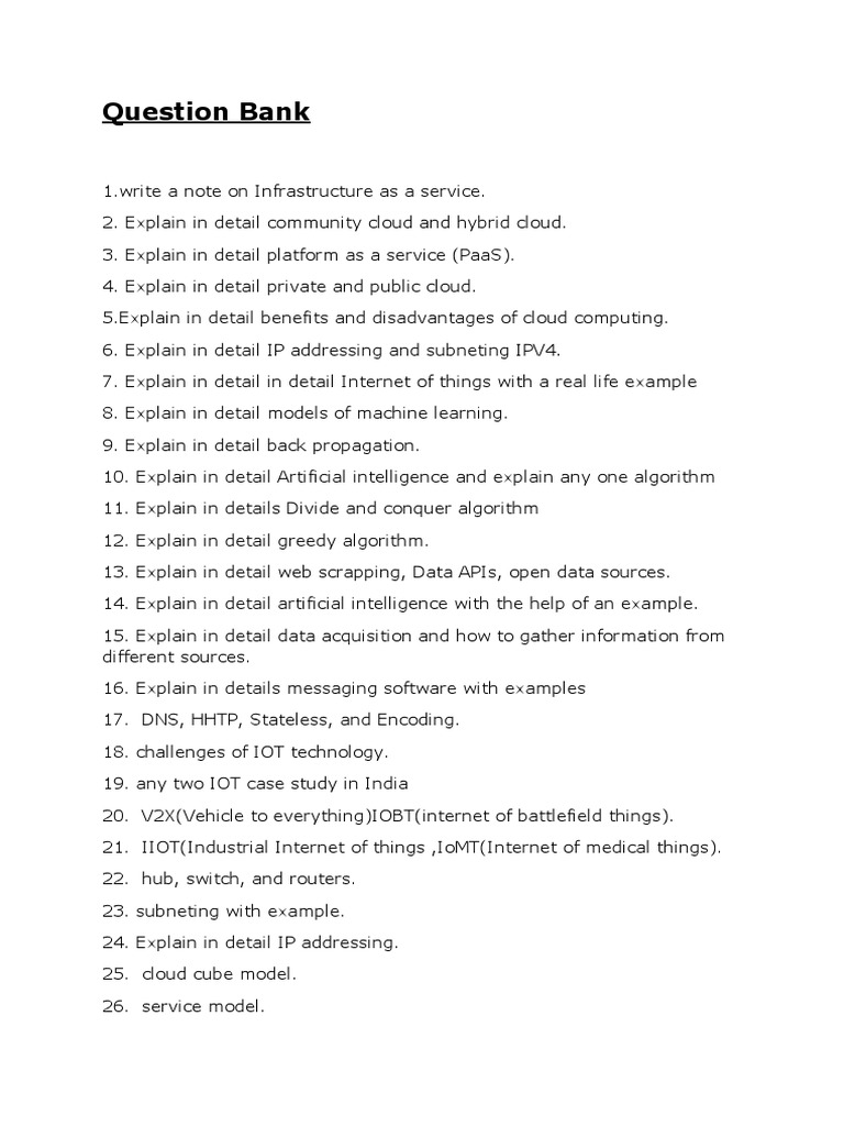 BBA-FOC Question Bank | PDF