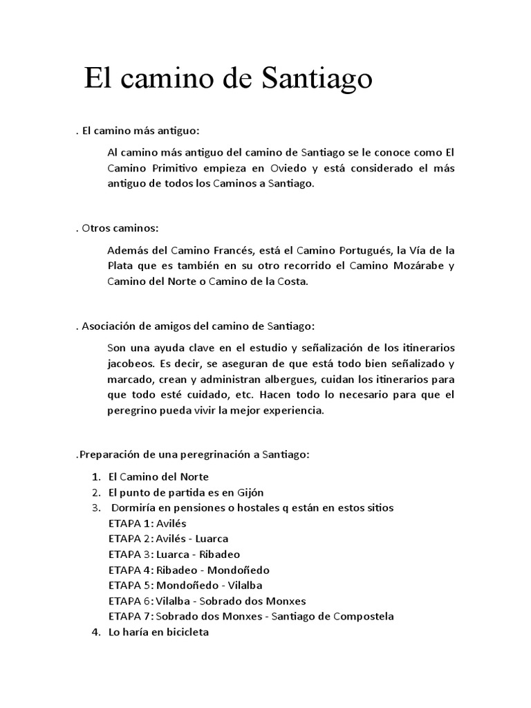 El Camino de Santiago | PDF