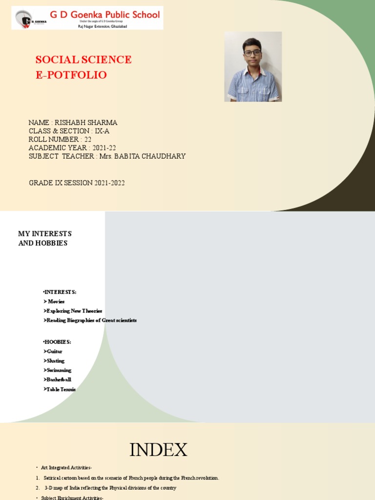Sst Portfolio Rishabh Sharma Pdf French Revolution Europe