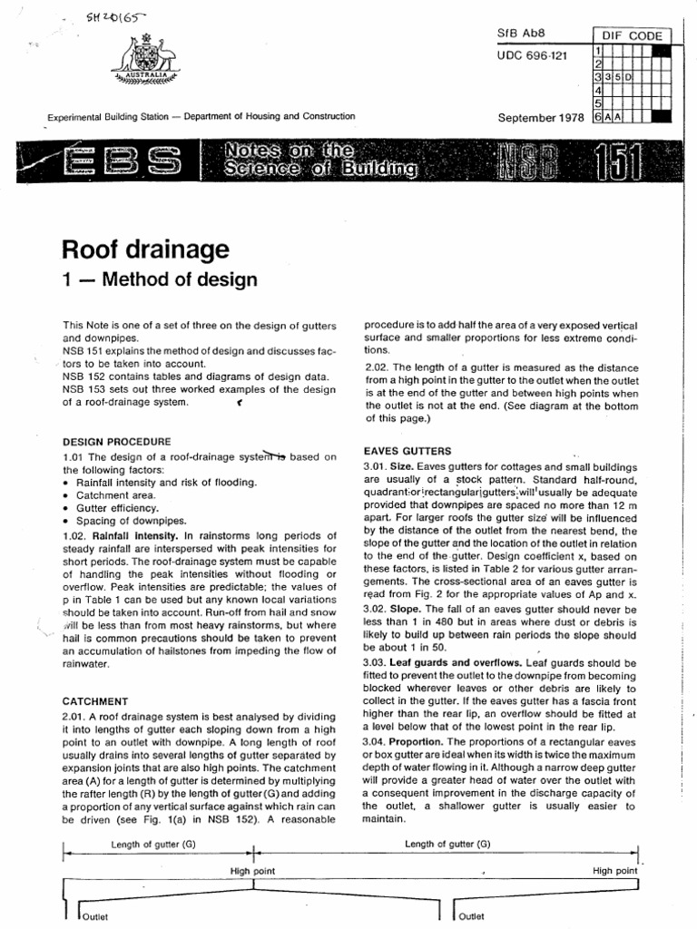 Roof Drainage System | PDF