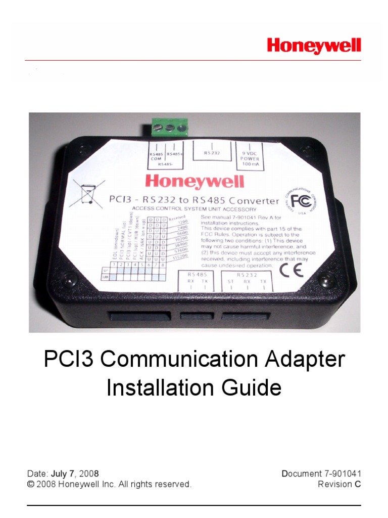 PCI3 InstallationManual | PDF | Electronics | Equipment