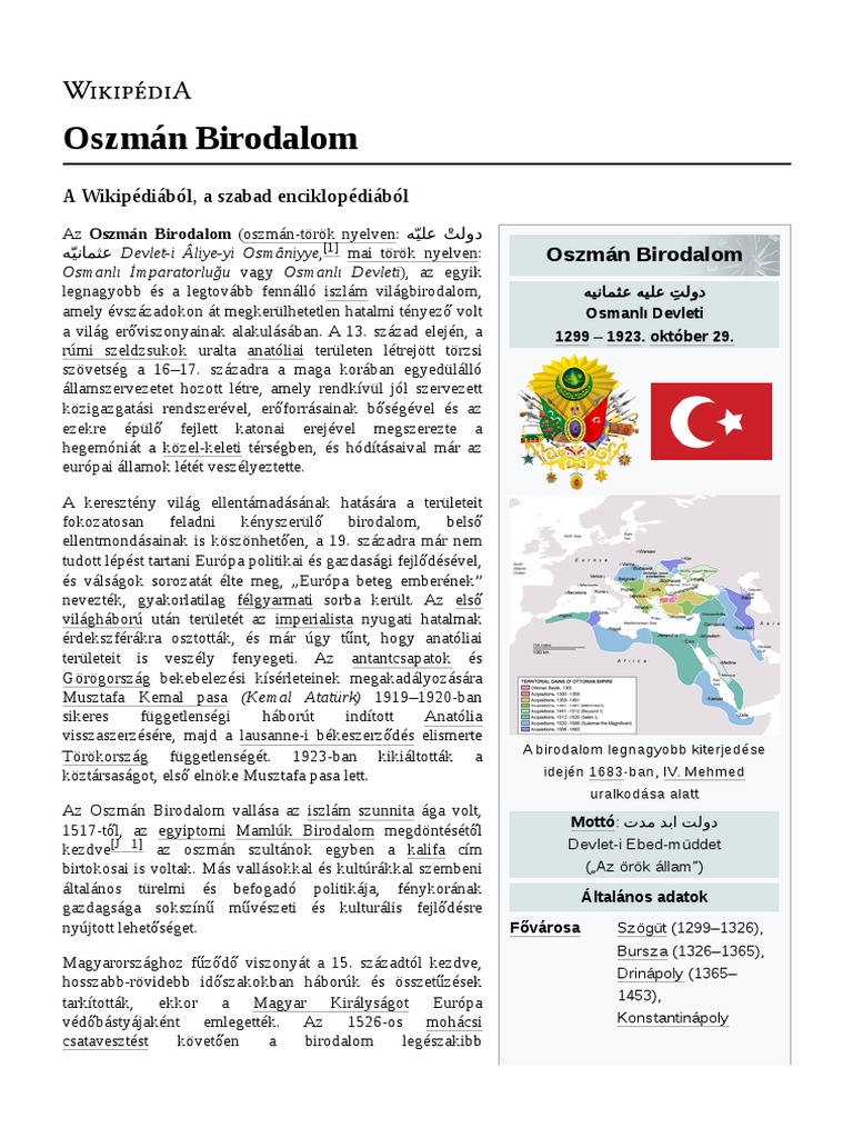 Oszmán Birodalom | PDF