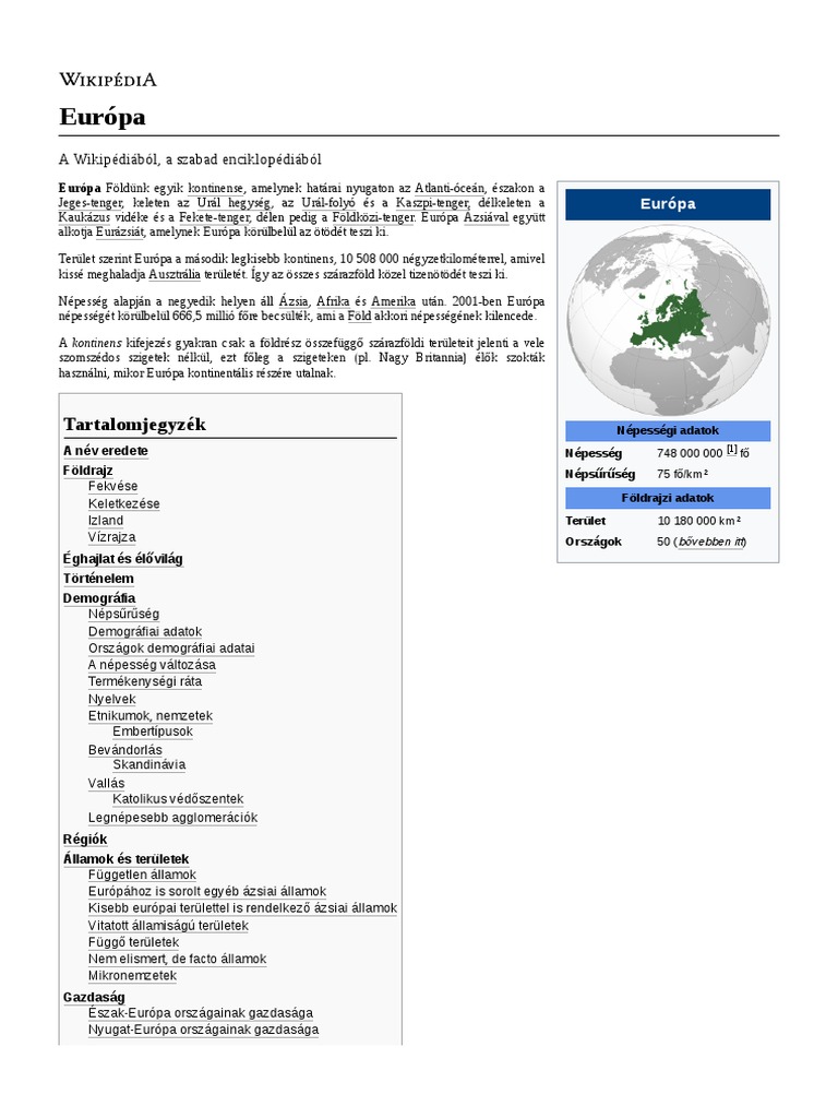 Európa | PDF
