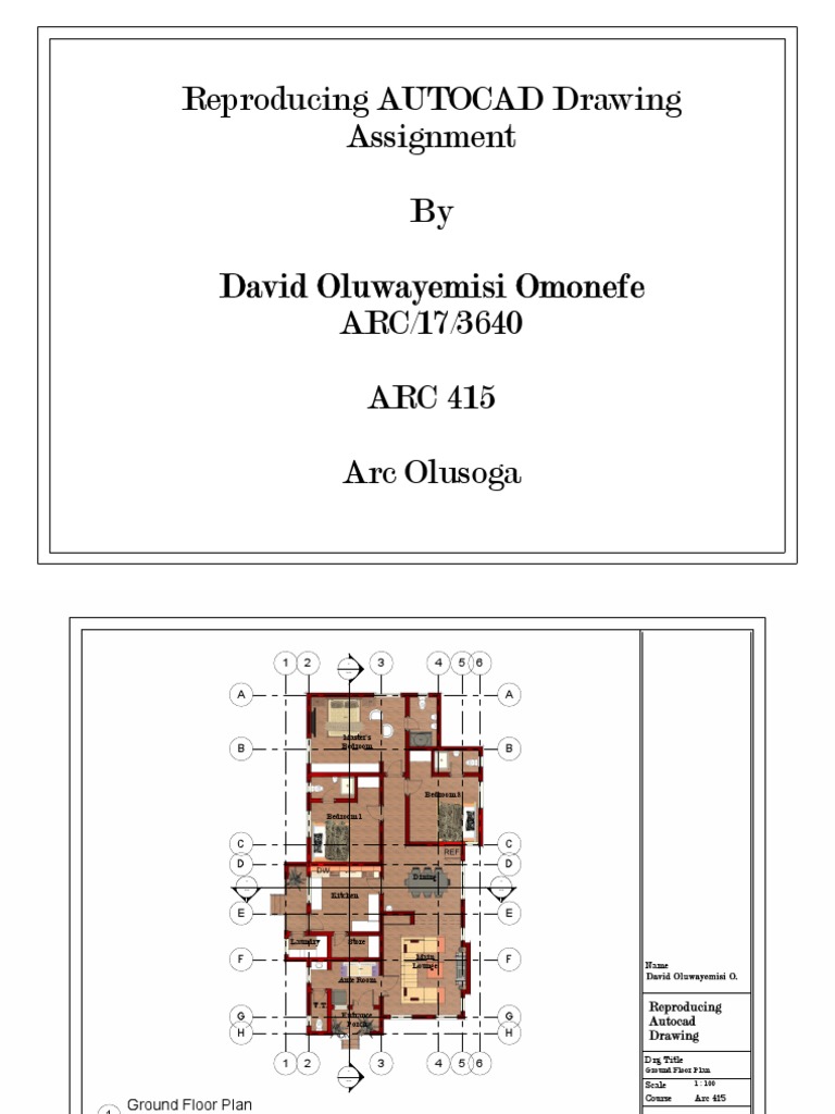 David Oluwayemisi ARC 415 Assignment 1 | PDF | Queensland | City Of Brisbane