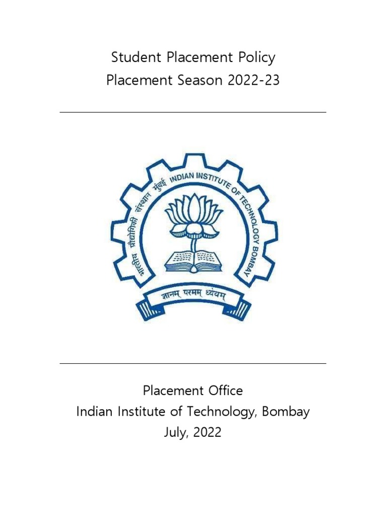 Student-Placement-Policy 2022 - 23 | Download Free PDF | Academic ...