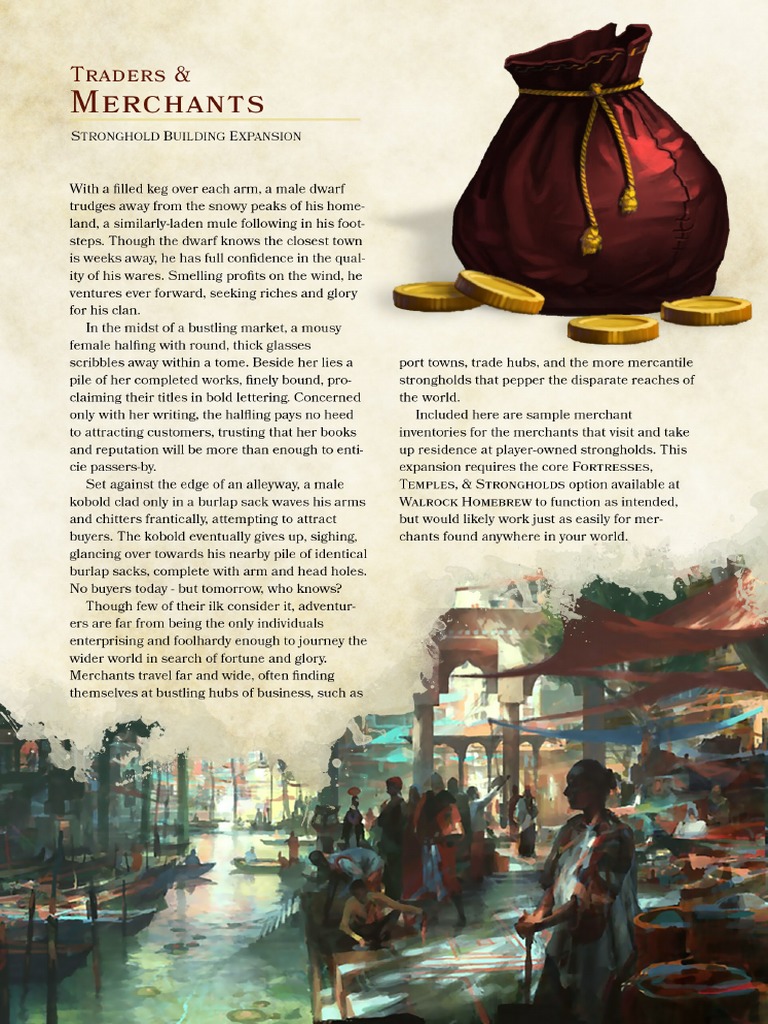 Stronghold Merchants v0-1 | PDF