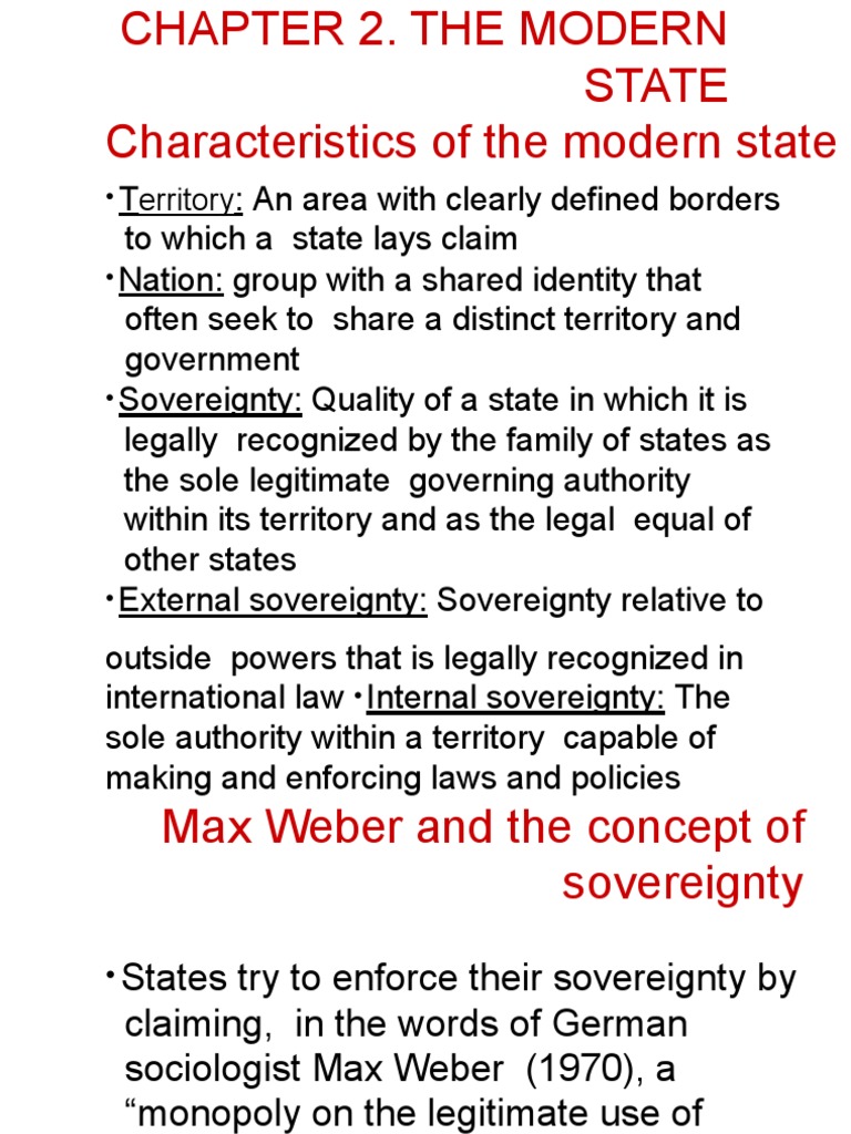 1.3. The Modern State | PDF | State (Polity) | Sovereignty