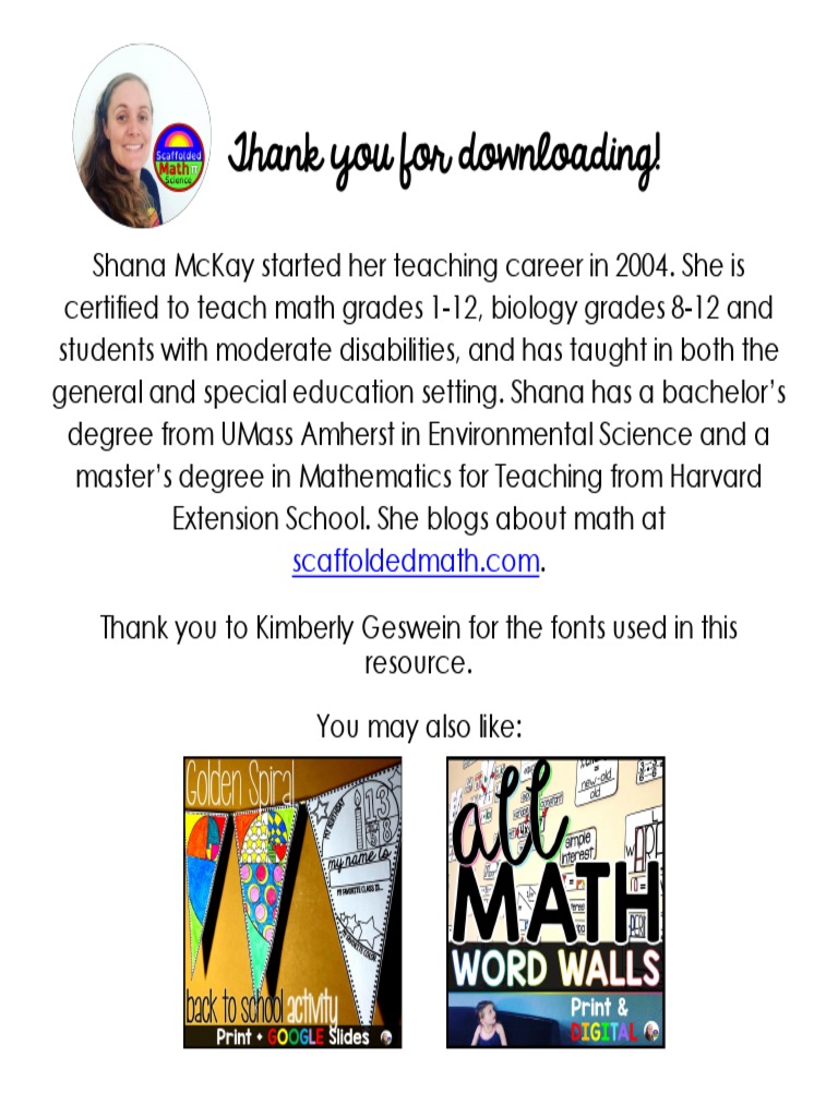 How To Be A Math Person Poster | PDF