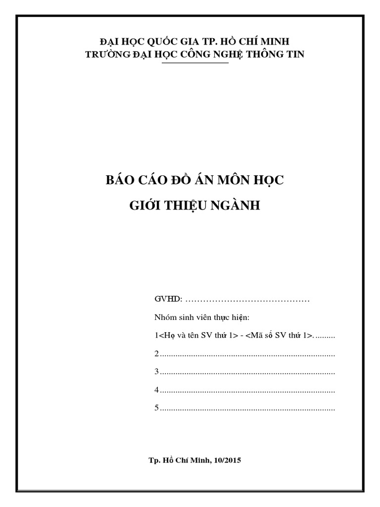 Mau Bao Cao Do An Mon Hoc SE005 | PDF
