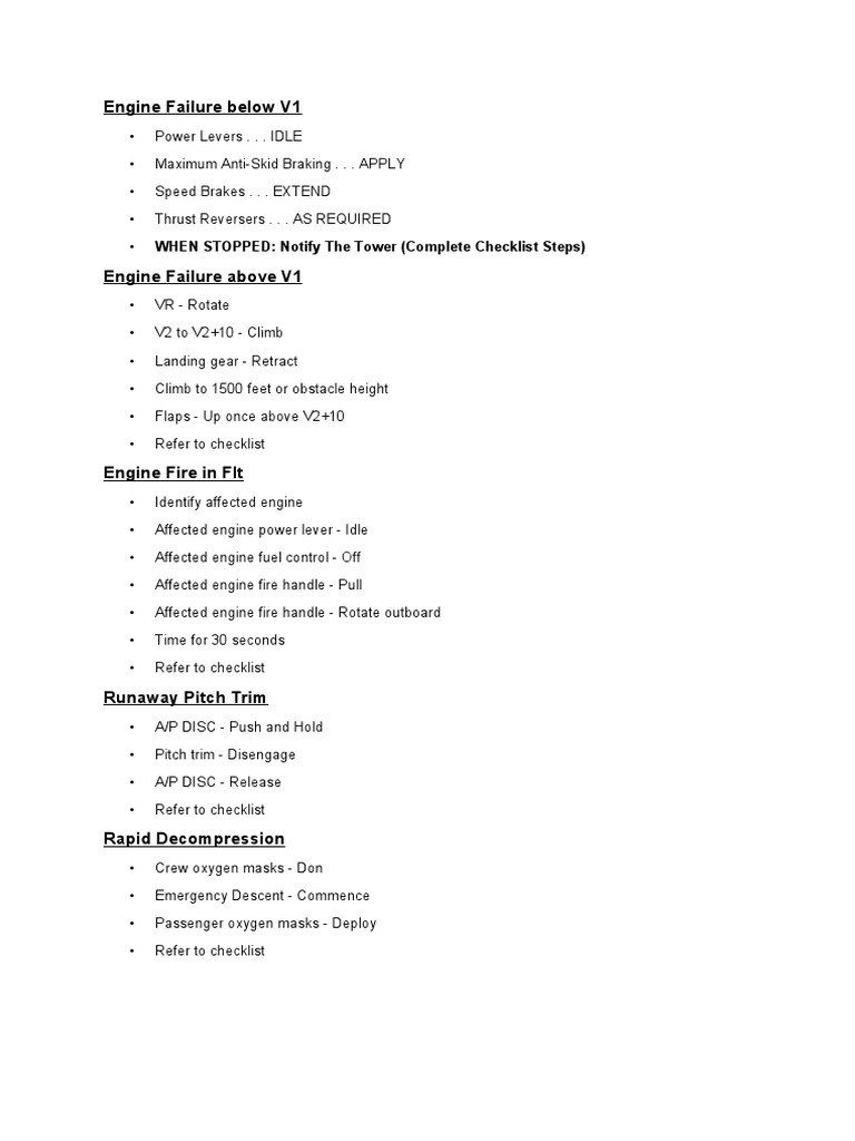 Engine Failure and Emergency Procedure Guide | PDF | Aviation | Aircraft