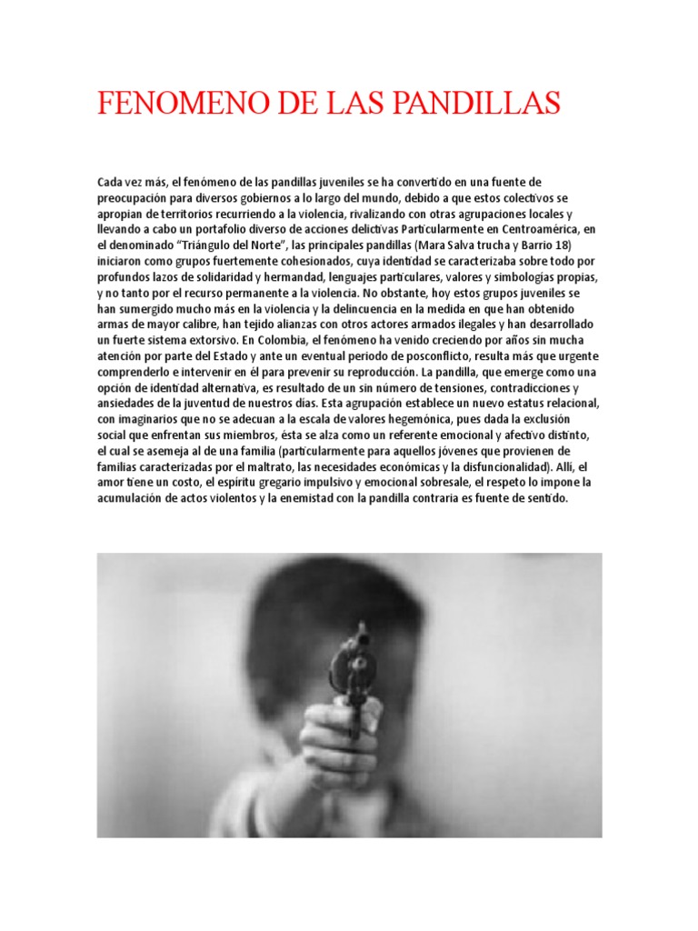 Pandillas 123 | PDF | Sra. 13