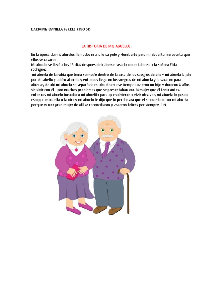 La Historia de Mis Abuelos Dariainis Ferres 5D | PDF