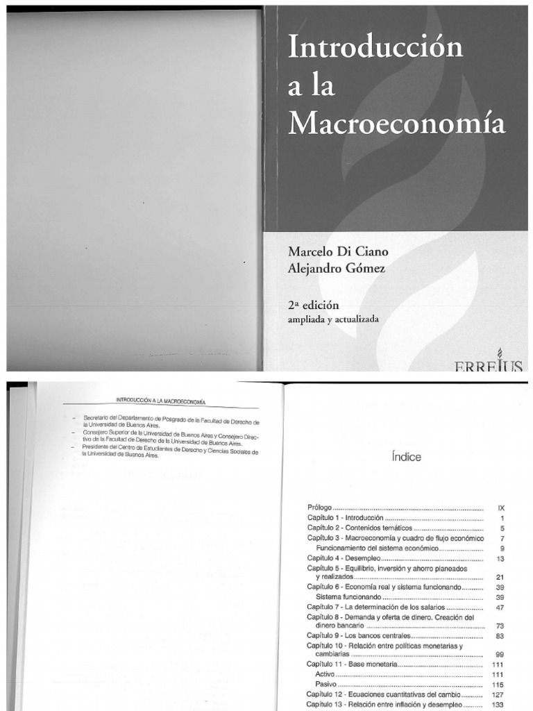 Introducción A La Macroeconomía - Marcelo Di Ciano y Alejandro Gómez | Descargar gratis PDF ...
