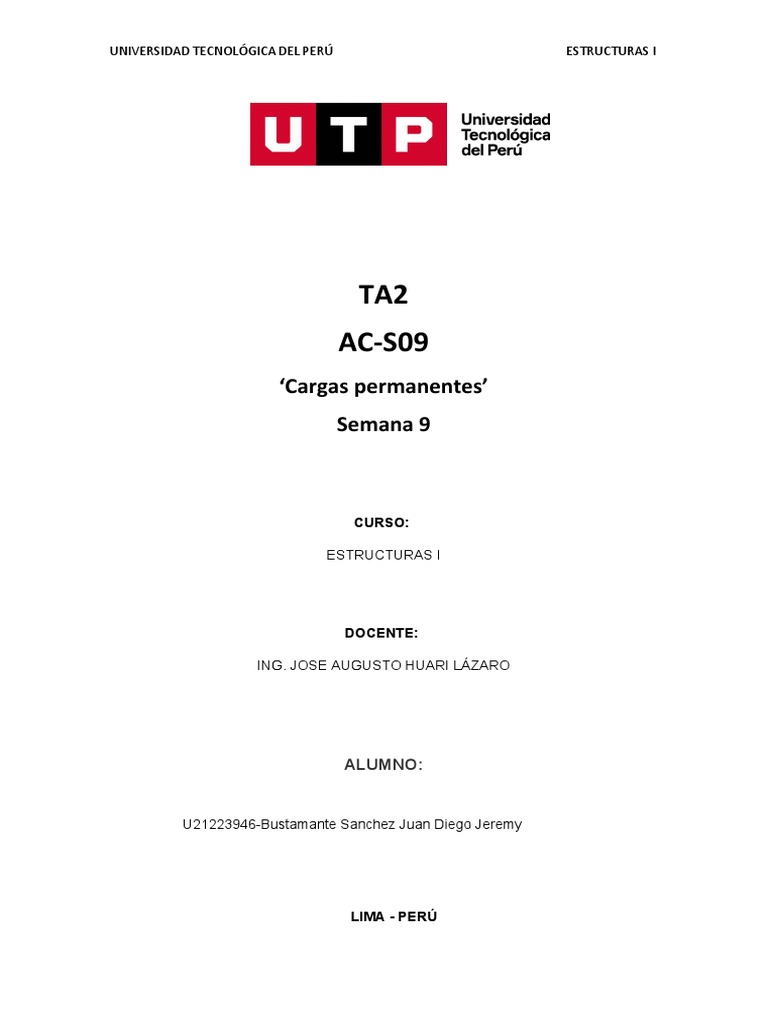 AC-S09 TA2 Estructuras 1 PDF | PDF