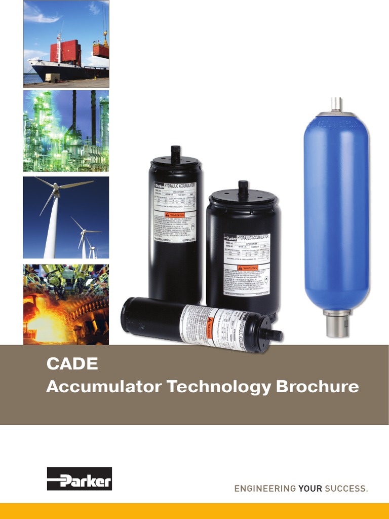 CADE Technologybrochure Accumulators | PDF | Piston | Valve