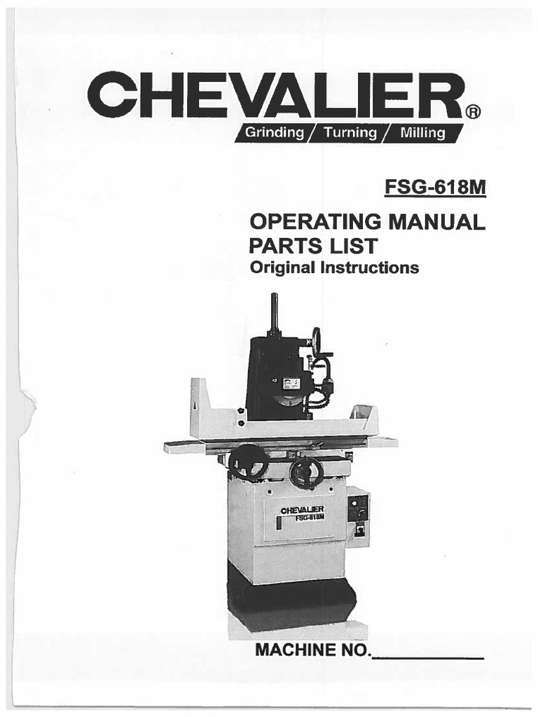 Chevalier Grinding-Milling - Manual | PDF