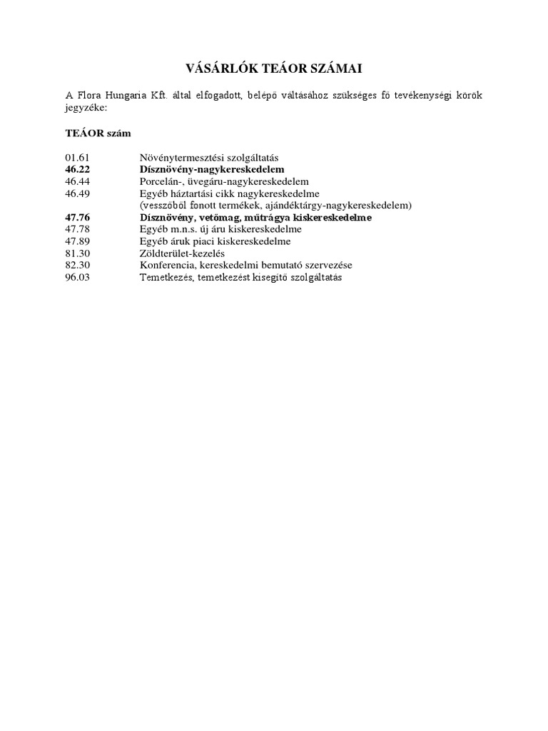 Teaor | PDF