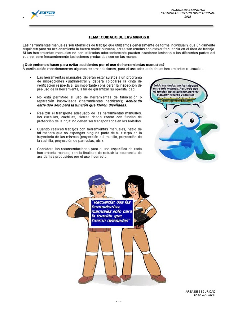 Charla de 5 Minutos | PDF