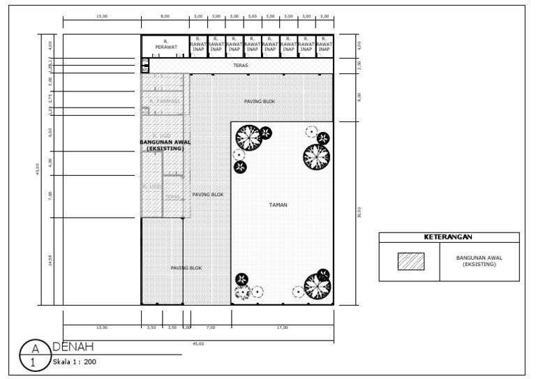 Denah EKSISTING | PDF