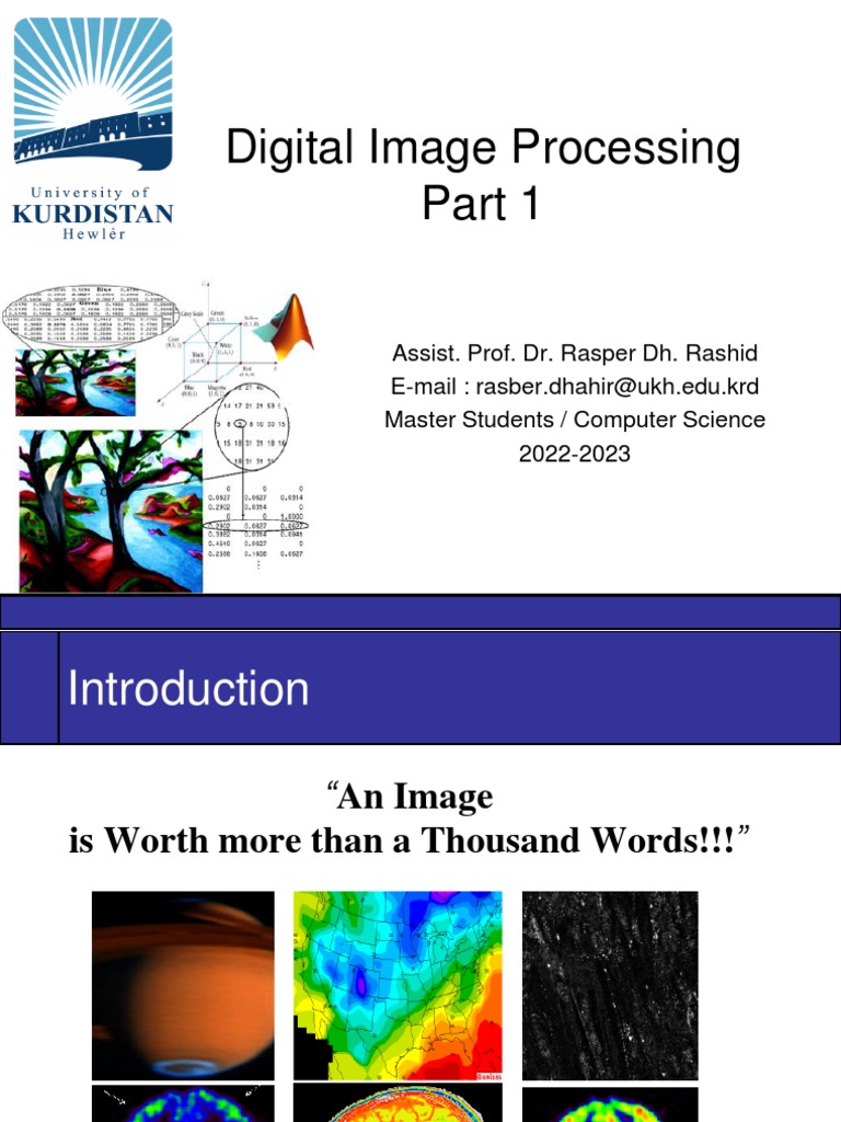 DIP Part1 | PDF | Rgb Color Model | Digital Image