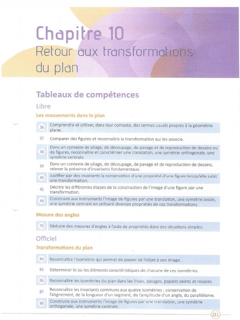 Transformations Du Plan Pages Impaires | PDF