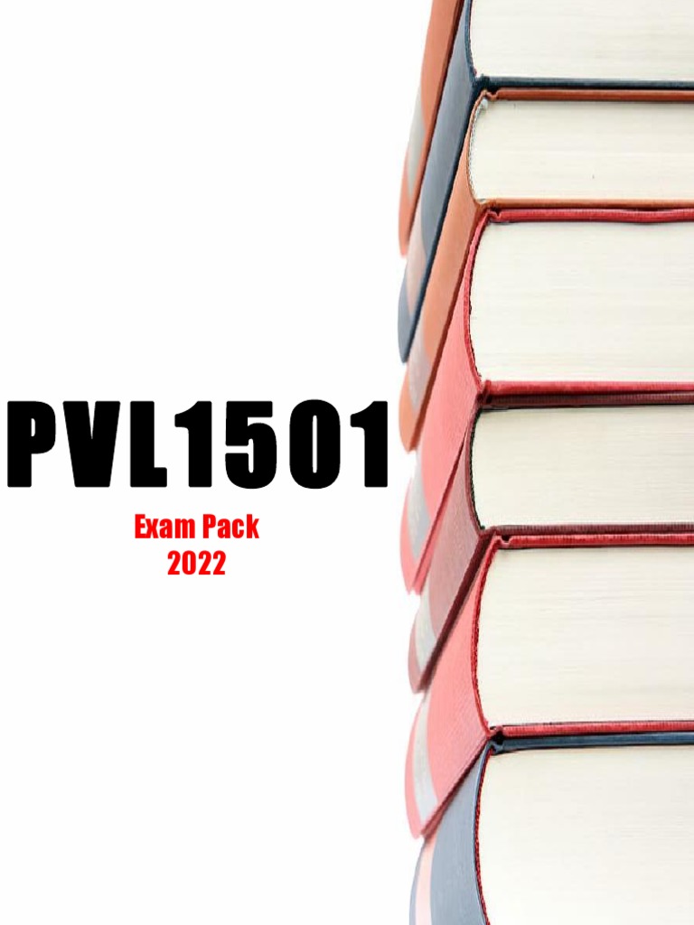 PVL1501 Exam Pack 2022 | PDF | Domicile (Law) | Legal Remedy