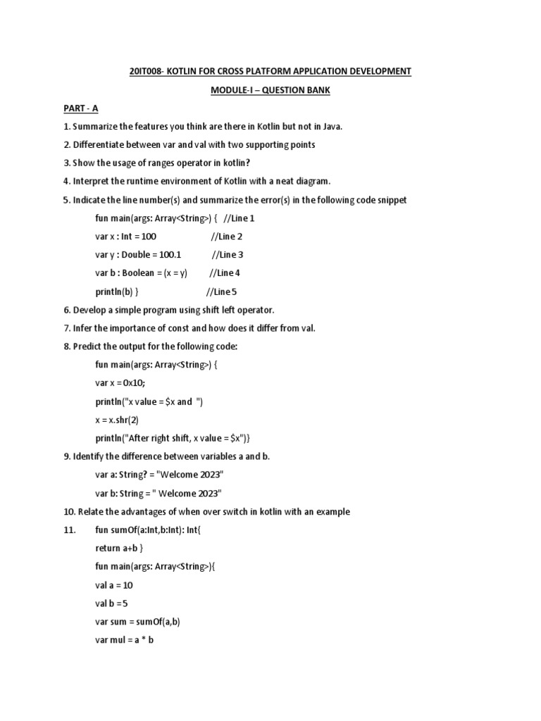 Module-1 QuestionBank | Download Free PDF | Software Engineering | Programming Paradigms