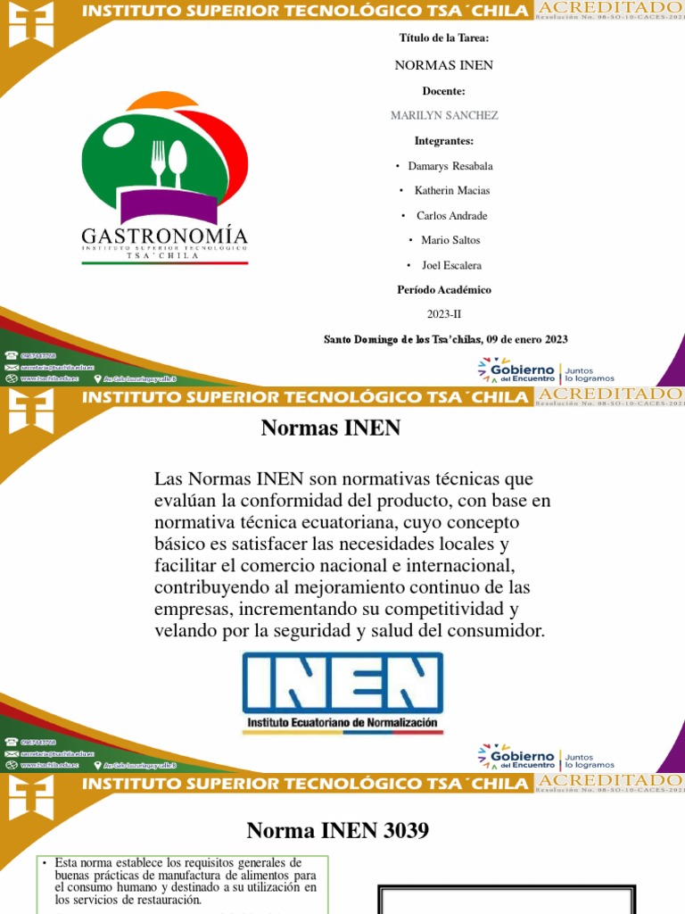 Normas INEN | PDF | Alimentos