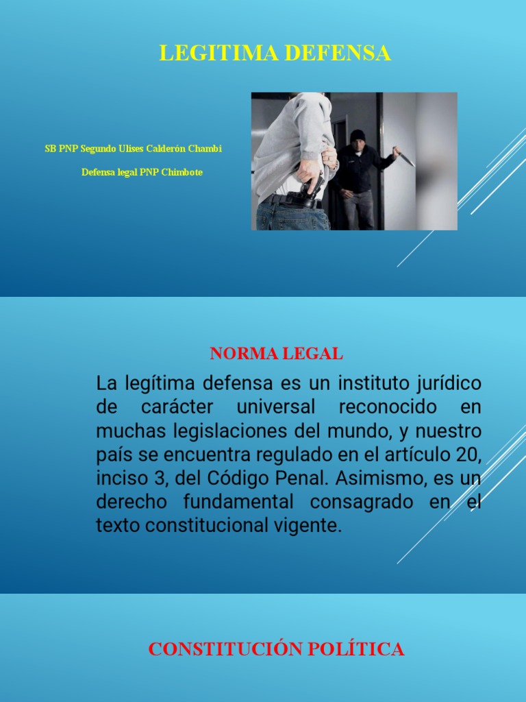 Diapositiva 5 Legitima Defensa | PDF | Principios éticos | Justicia