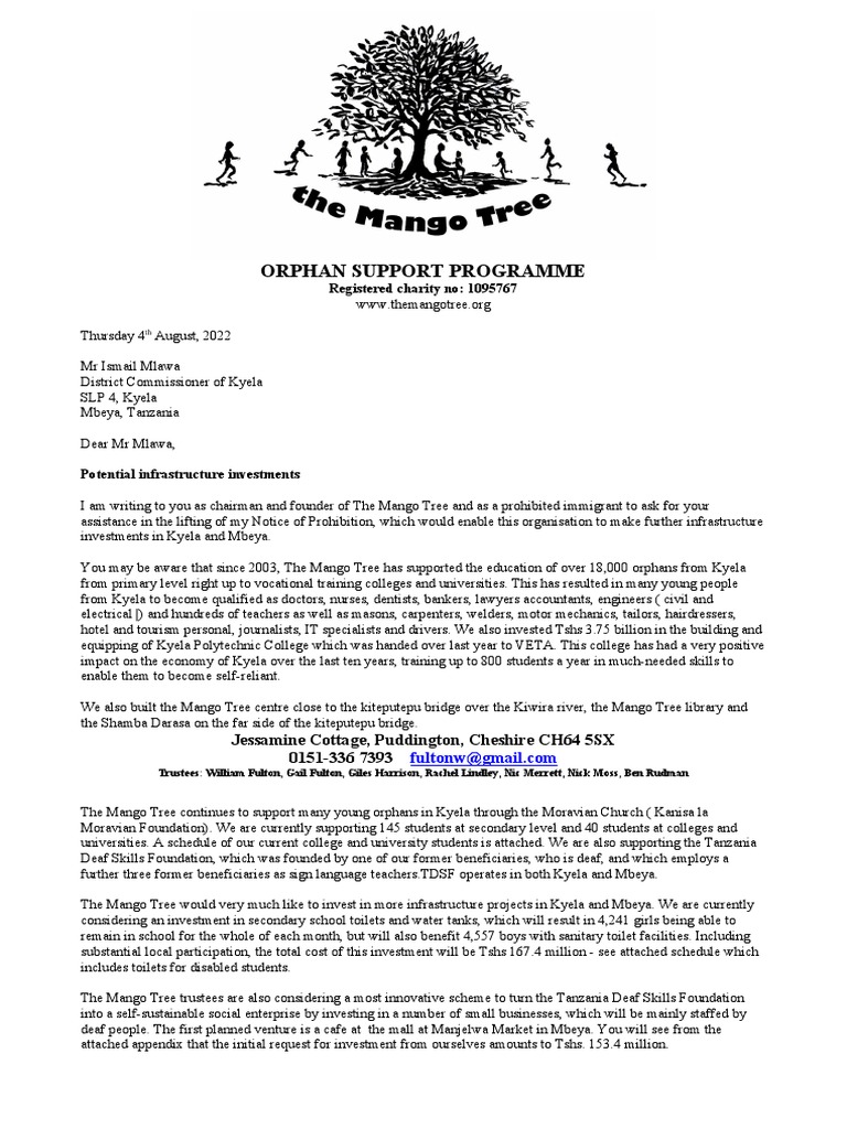 Letter To DC Mlawa 08.22 - 052352 | PDF