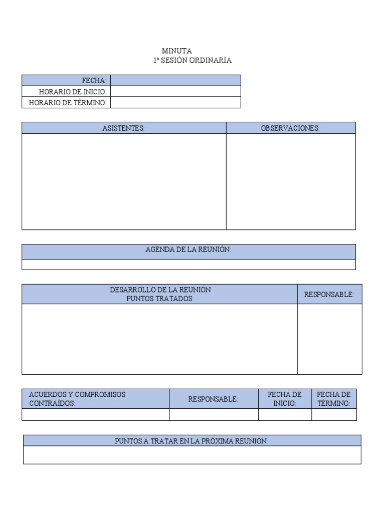 Formato de Minuta | PDF