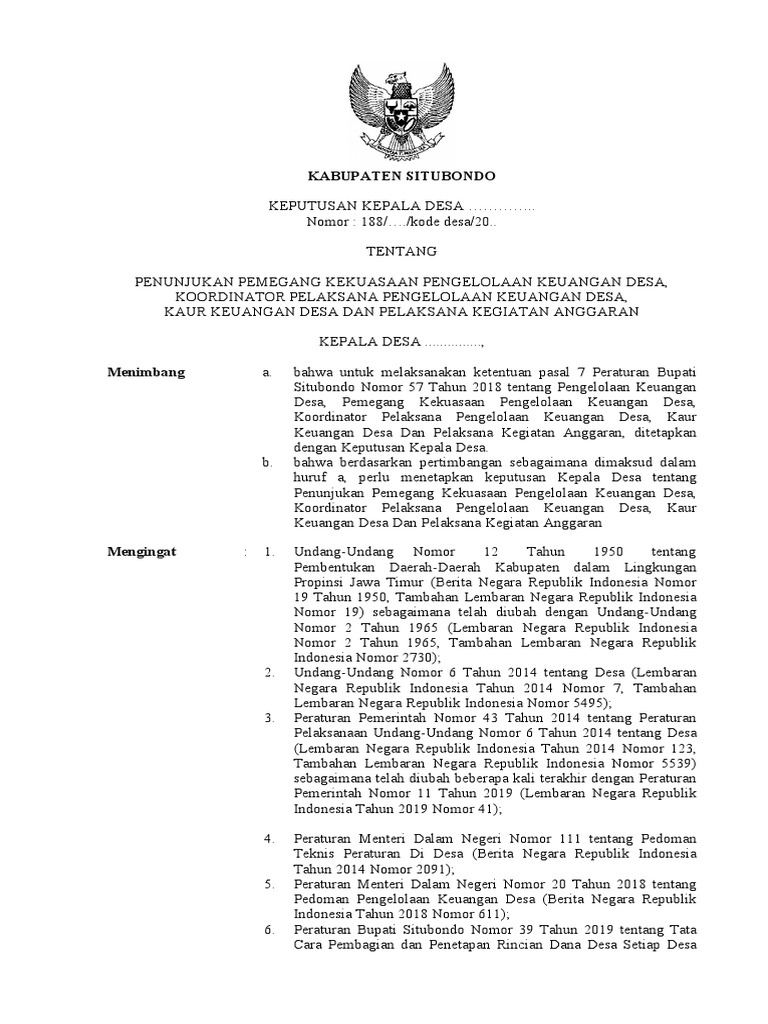 Contoh SK PPKD | PDF