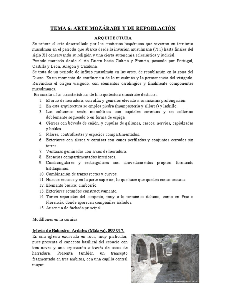Tema 6 Arte Mozárabe y de Repoblación | PDF | Diseño arquitectonico ...