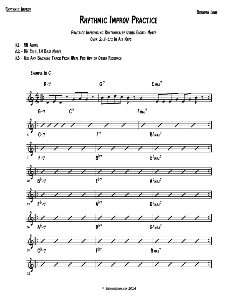 Piano - Improv+Rhythm+Practice | PDF