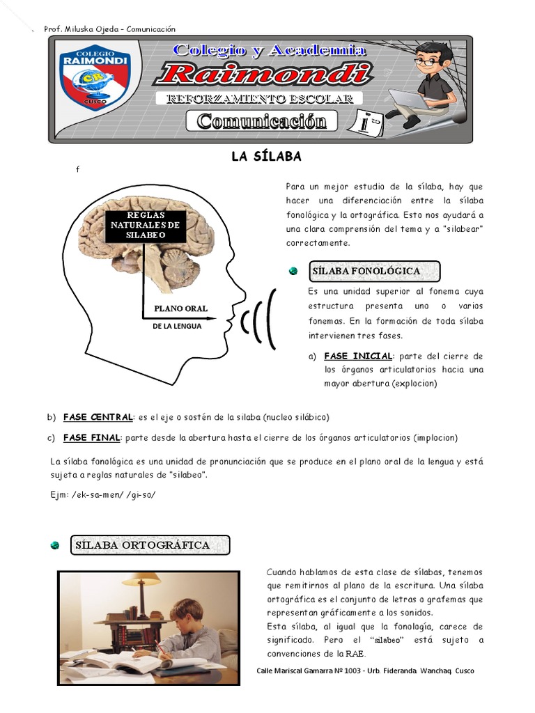 3 La S Laba | PDF | Sílaba | Fonología