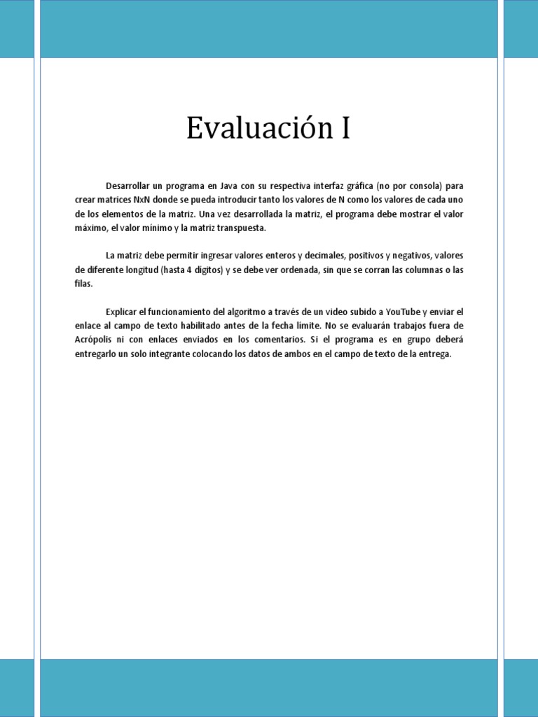 Evaluacion I AEI. | PDF