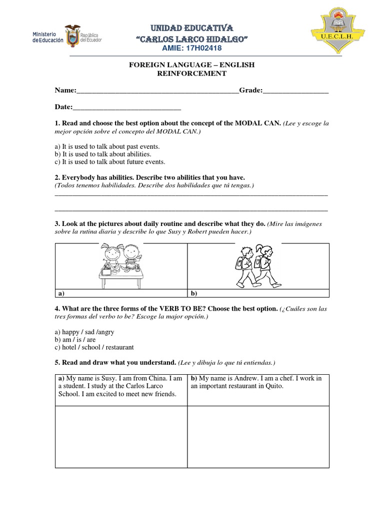 Reinforcement Activity - 6TH | PDF