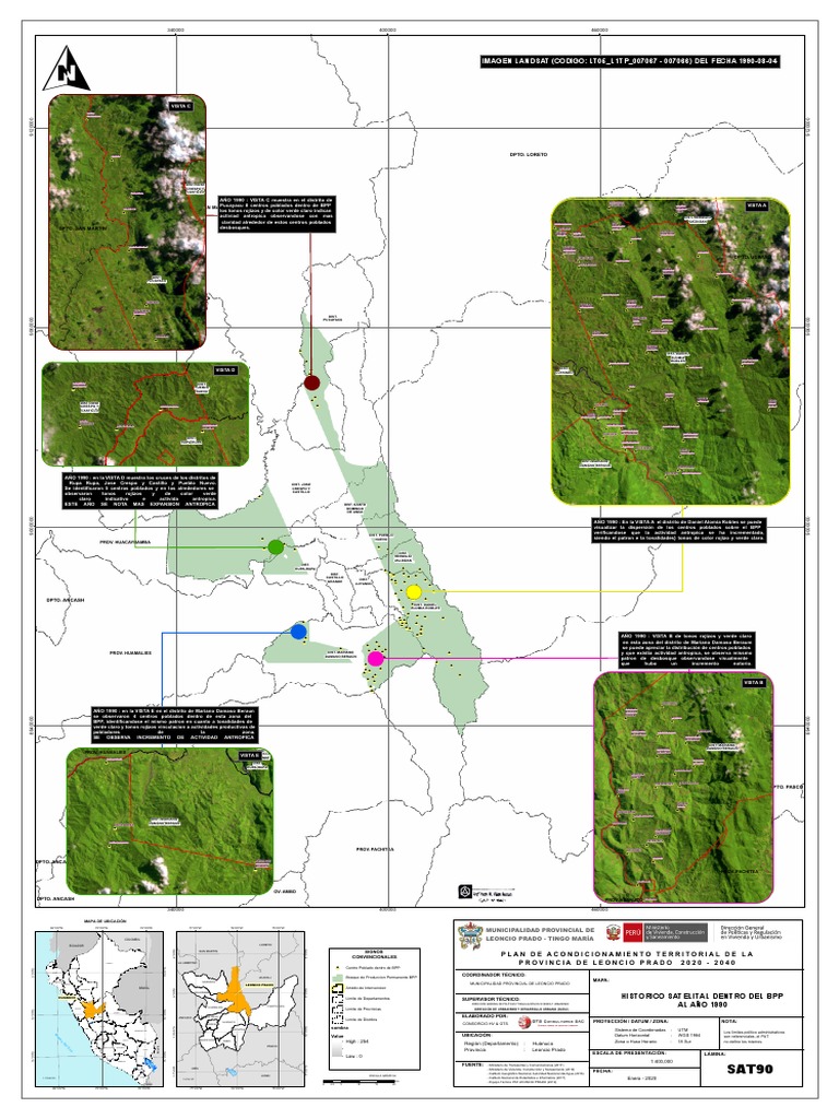 02 - Mapa Historico Satelital 1990 | Descargar gratis PDF | Perú