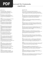 Letra de La Granadera - Himno Nacional de Guatemala | PDF
