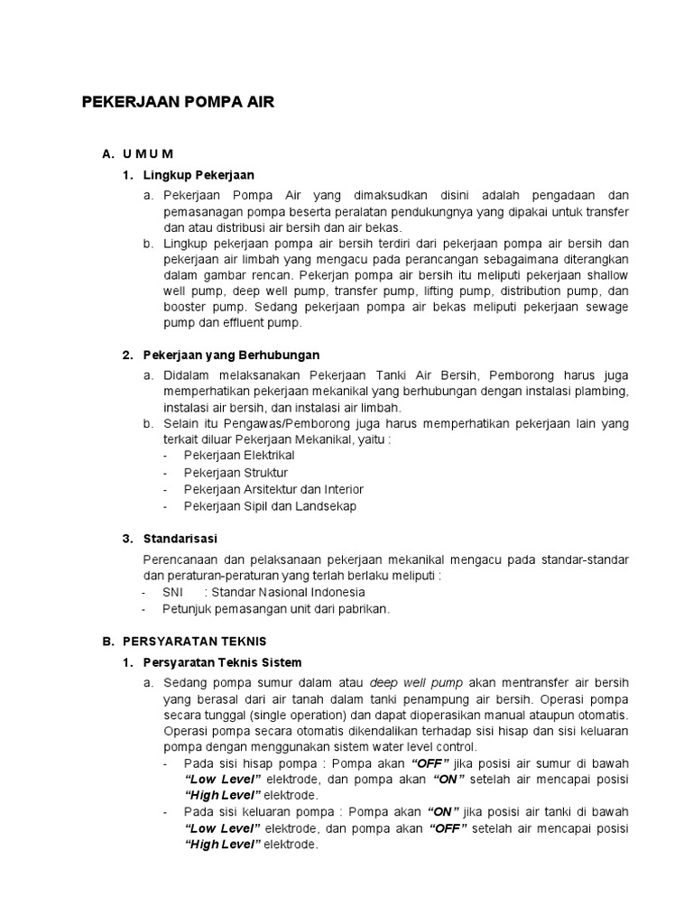Pompa Air | PDF