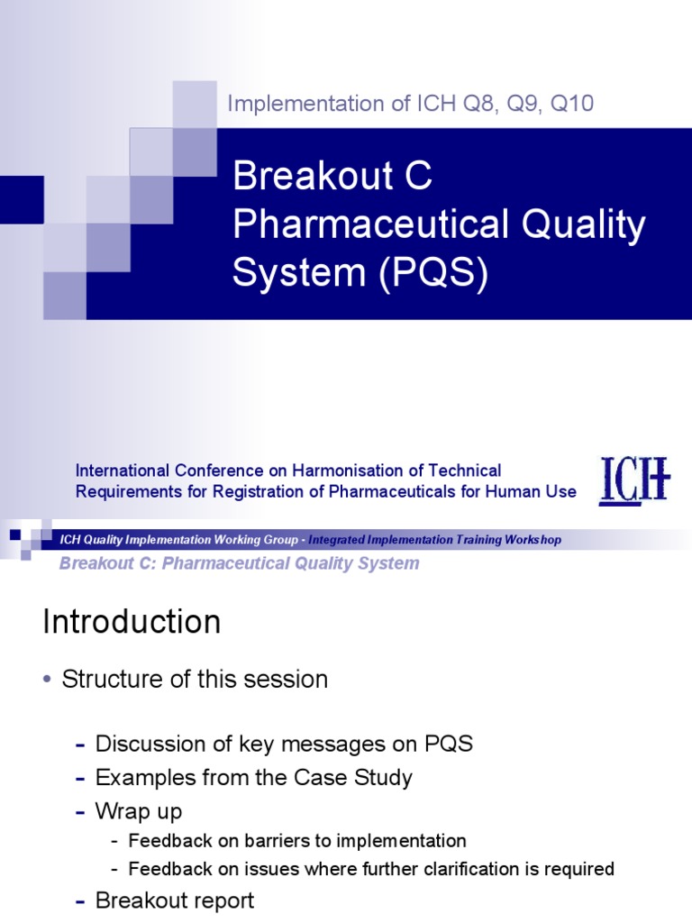 05 Breakout C-Pharma Quality System-Key Messages | PDF | Quality ...