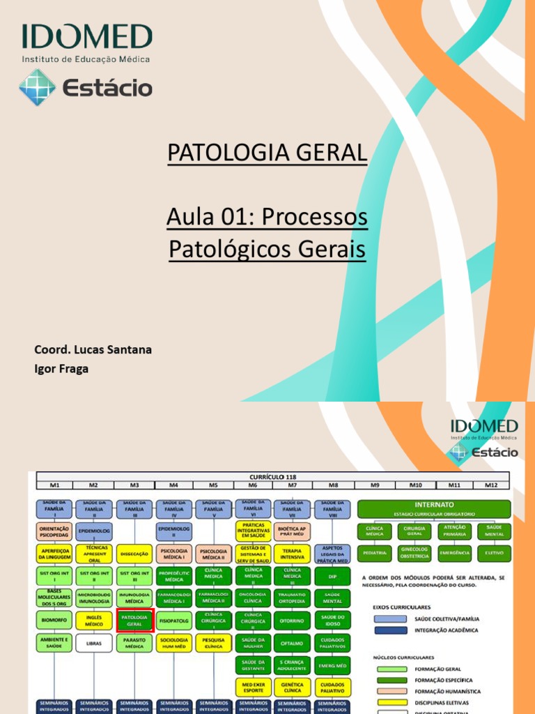 Aula 1 - Processos Patológicos Gerais | PDF | Patologia | Remédio