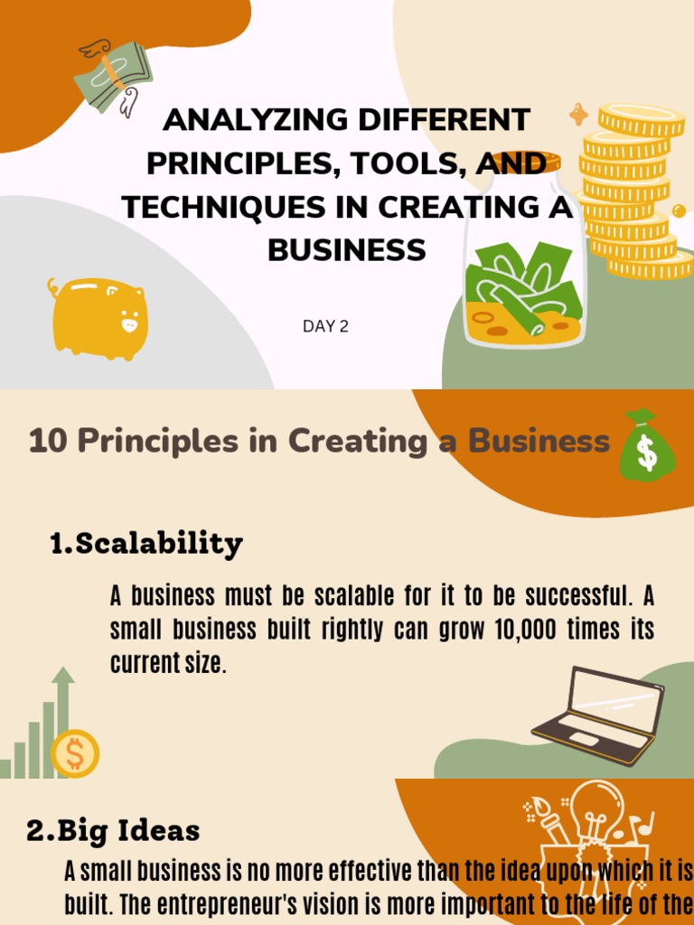 10 Principle in Creating A Business and Swot DAY 2 | PDF | Economies ...