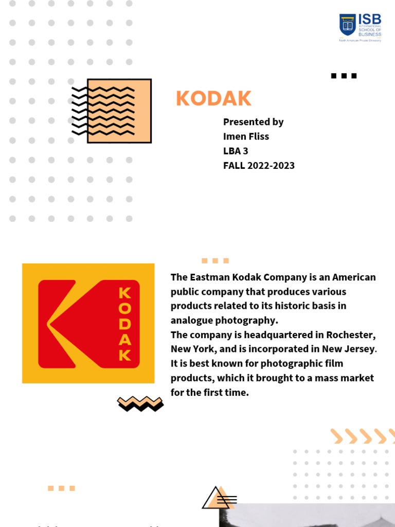 Kodak Case Study | PDF | Digital Camera | Camera