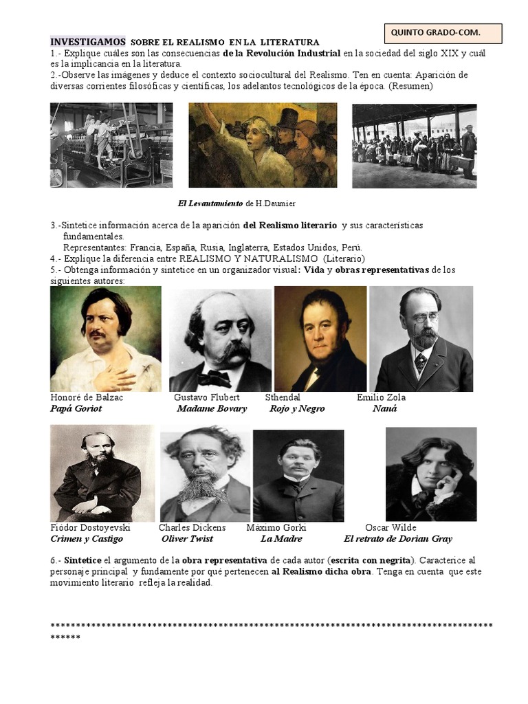 Trabajo REALISMO-5TO-22 | PDF