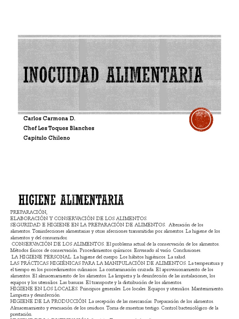 Inocuidad Alimentaria | PDF | Alimentos | Nutrición