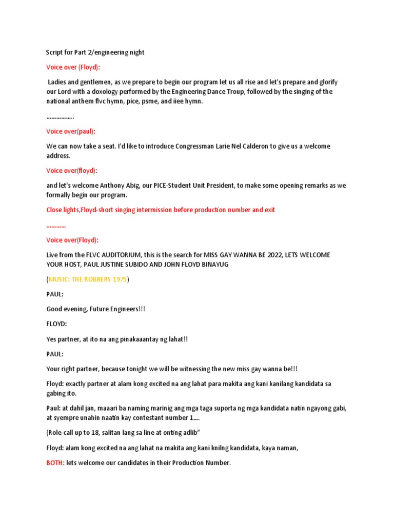 Script For Part 2 | PDF