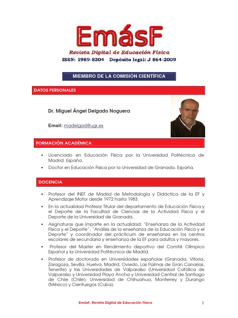 Miguel Angel Delgado Noguera | PDF | Universidad | Maestros