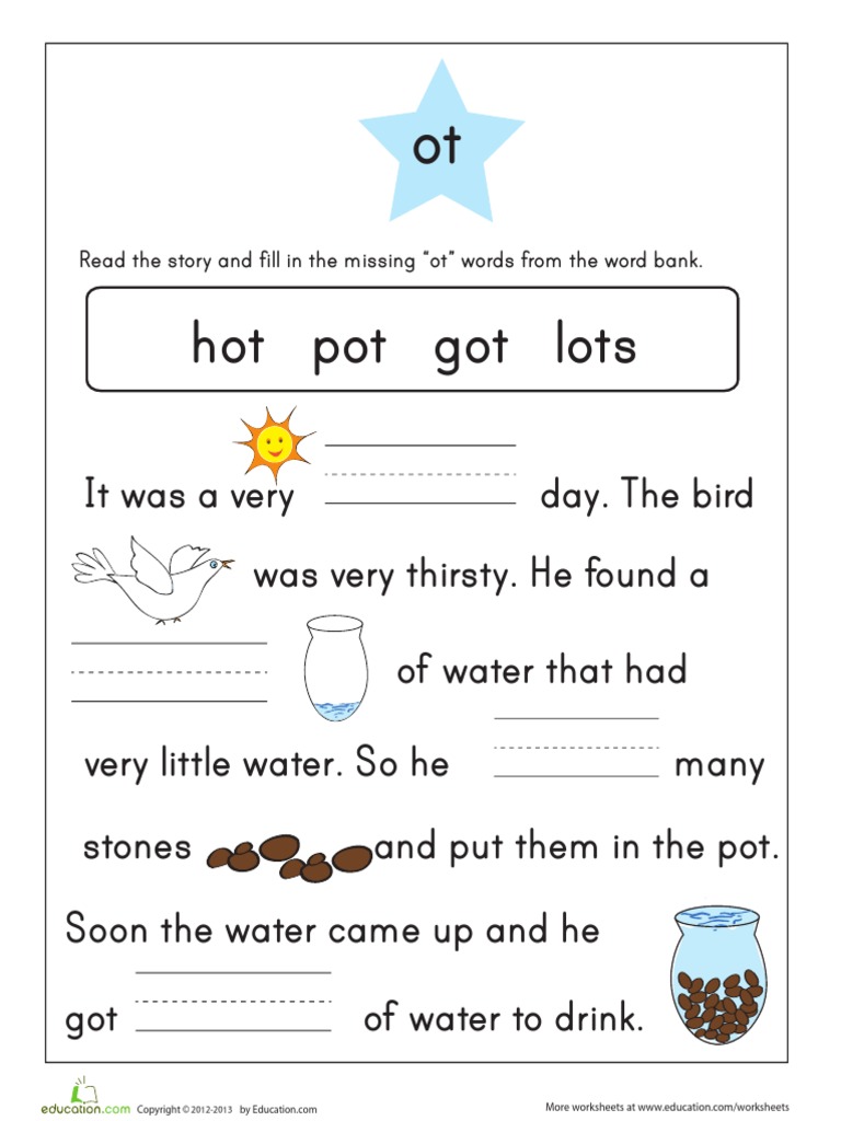 Word Family Ot | PDF